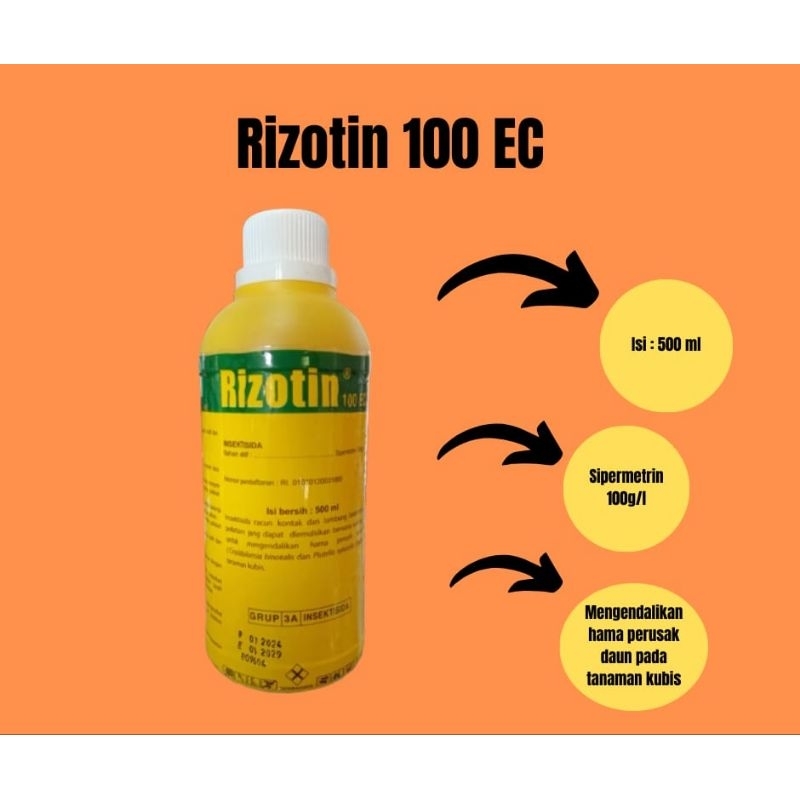 Jual INSEKTISIDA RIZOTIN 100 EC 500 ML | Shopee Indonesia