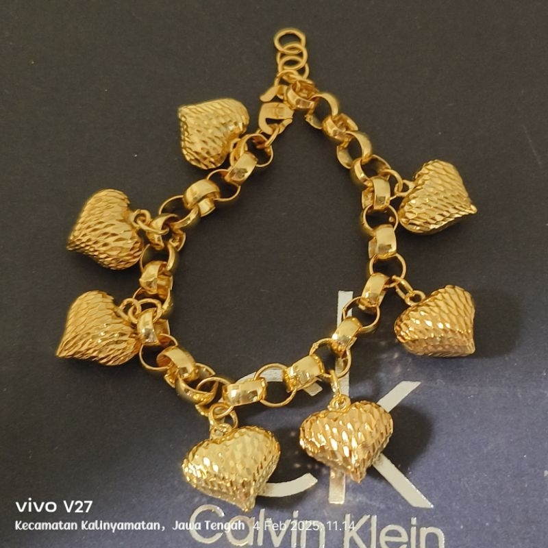 Jual gelang love model malaysia,gelang love emas indo,gelang cop 916 ...
