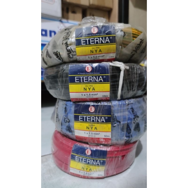 Jual kabel engkel ,tunggal NYA merk pulung copper,merk eterna 1,5 2,5 ...