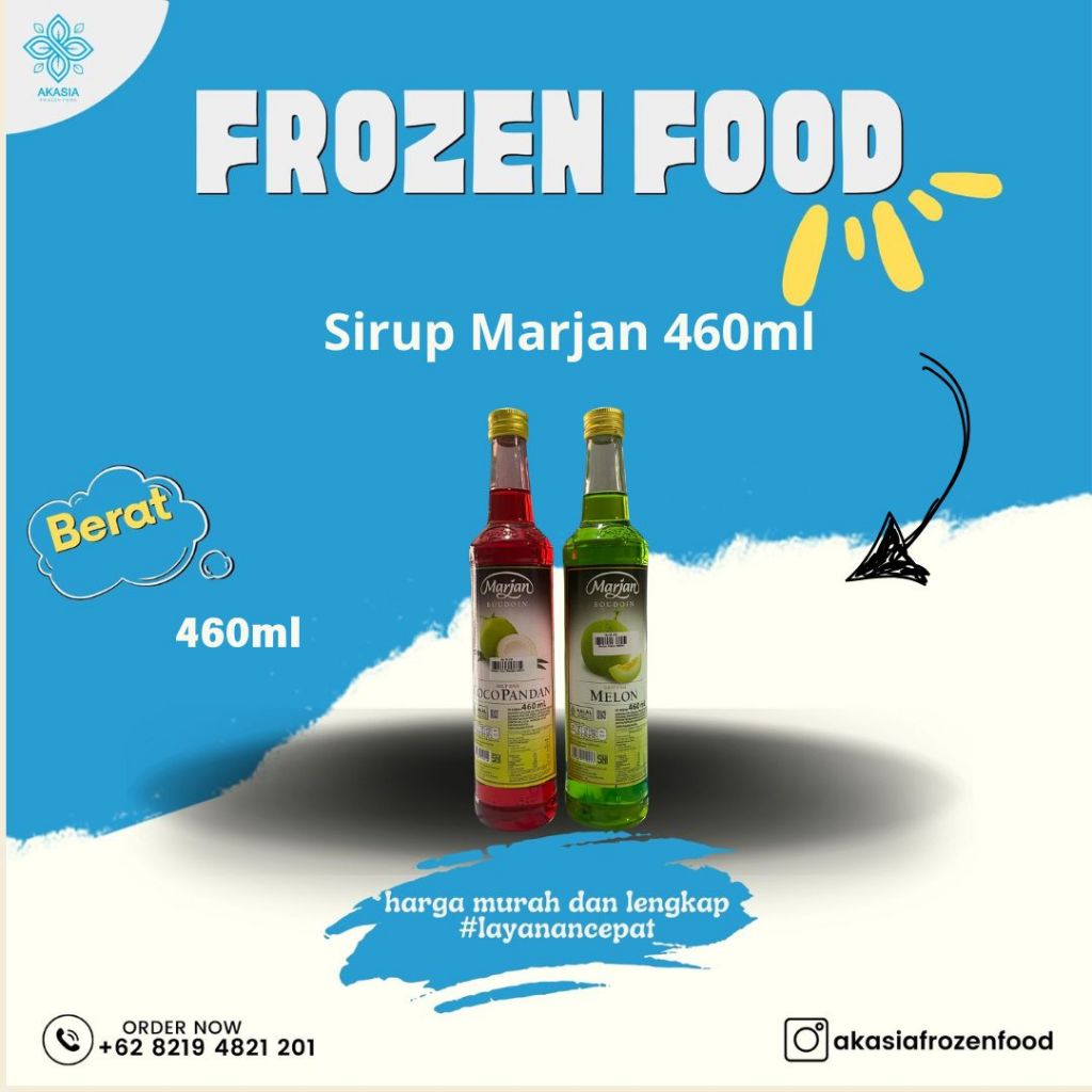 Jual Sirup Marjan 460ml (Coco pandan dan Melon ) | Shopee Indonesia