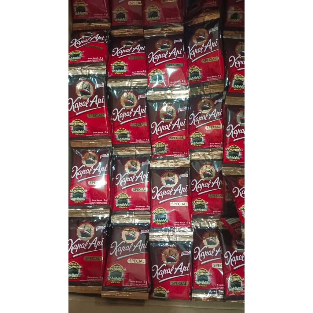 Jual KOPI RENTENGAN Kapal api merah 6 gram kapal api mini kopi tanpa ...