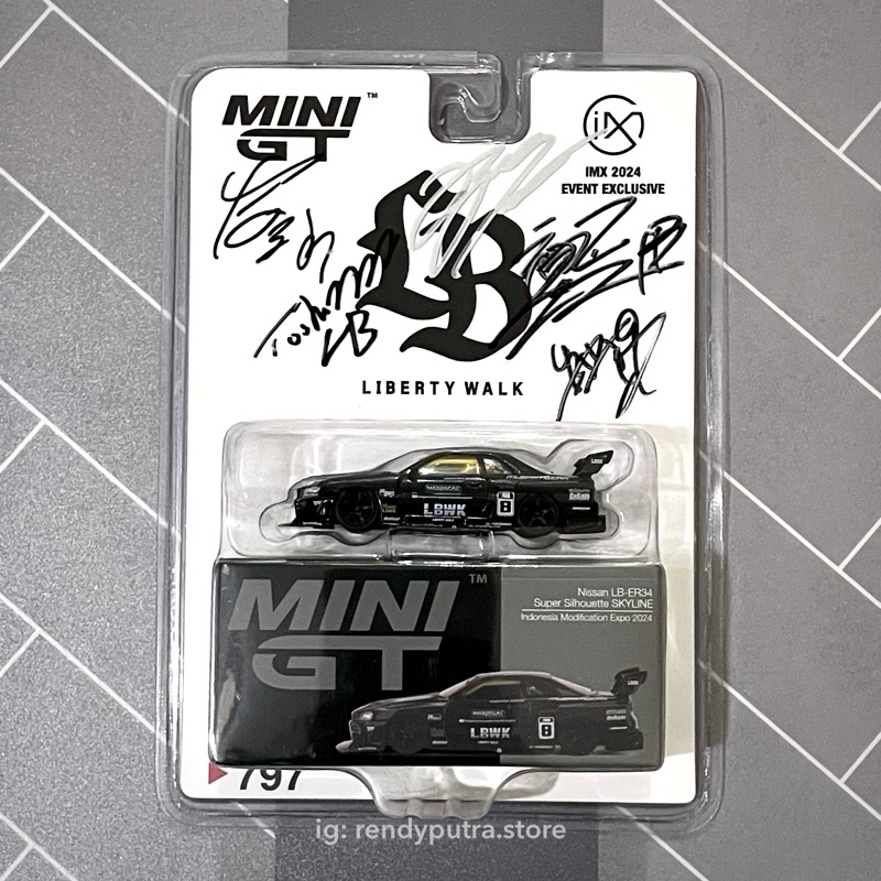 Jual Mini GT Nissan Skyline LB-ER34 Super Silhouette Liberty Walk Event ...