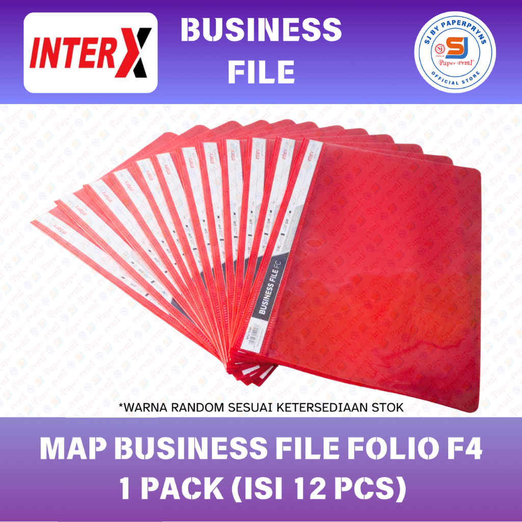 Jual Map Business File InterX Folio F4 (1 PACK ISI 12 FILE) | Shopee ...