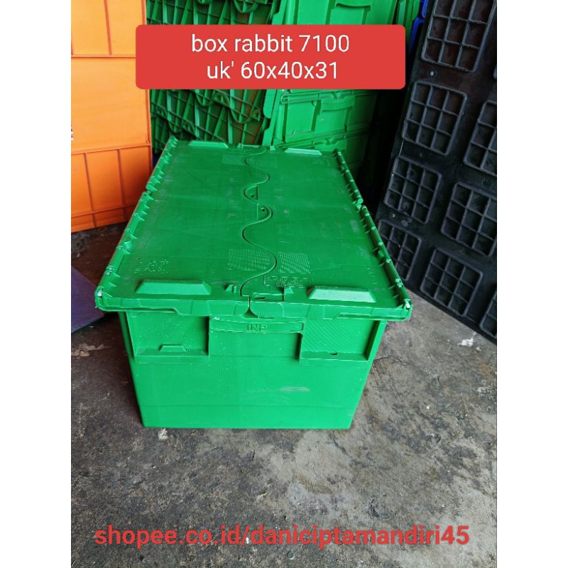 Jual box container rabbit 7100, di lengkapi tutup, box industri ...