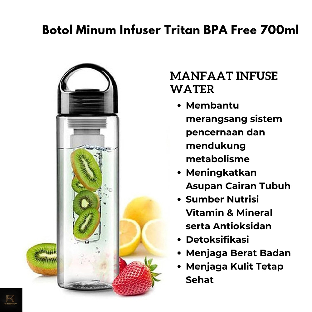 Jual Botol Infuse Water Saringan BPA Free 700ml | Shopee Indonesia