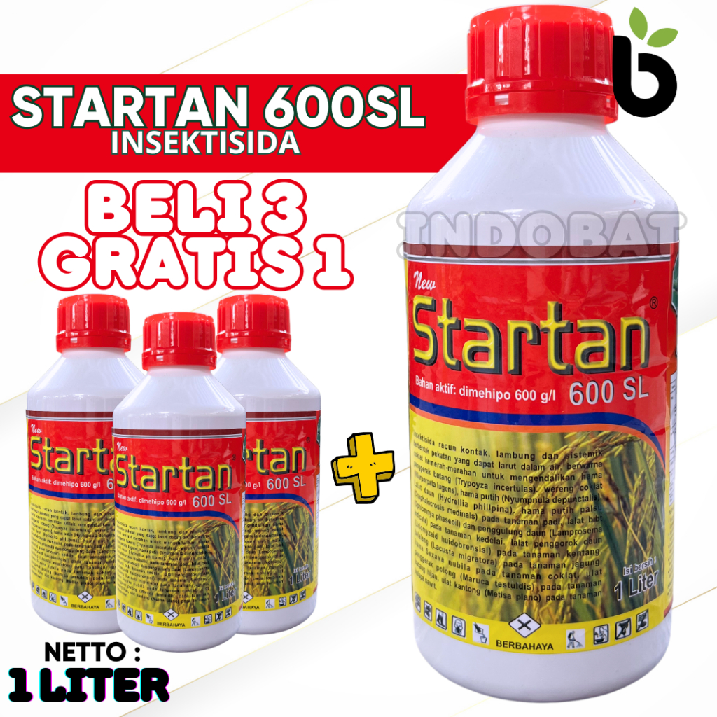 Jual Insektisida Startan 600SL 1 Liter Pembasmi Wereng, Kutu Daun ...