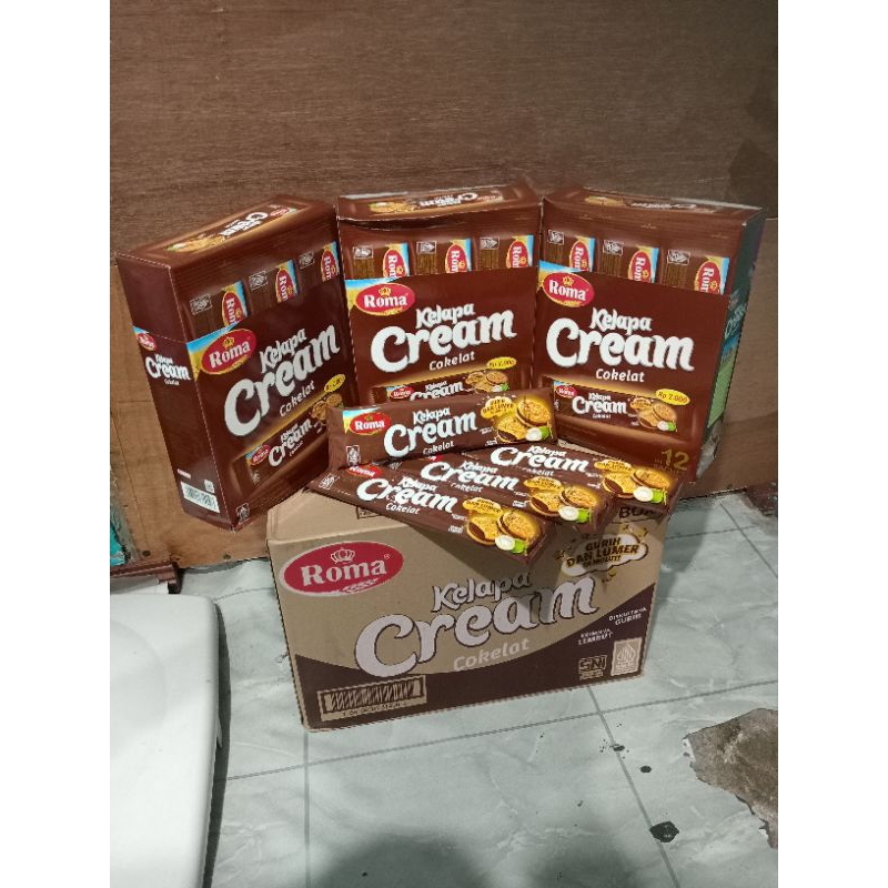 Jual Roma biskut cream coklat 1 box isi 12 sachet | Shopee Indonesia