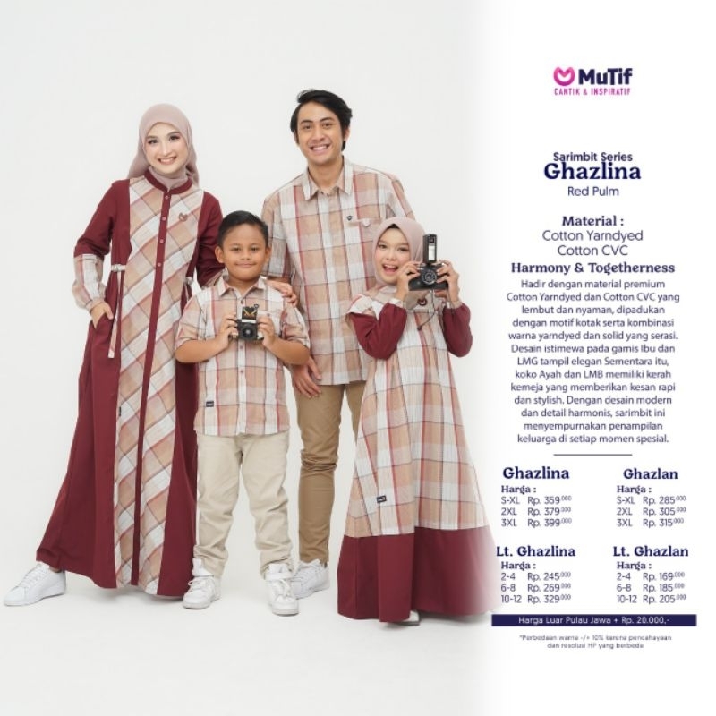 Jual SARIMBIT MUTIF 2025 GHAZLINA GHAZLAN RED PLUM (MAROON) | Shopee ...