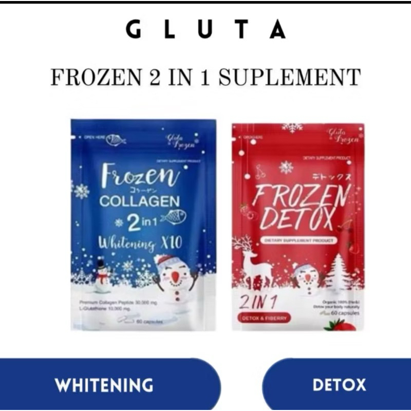 Jual GLUTA FROZEN DETOX/GLUTA FROZEN COLLAGEN|ORI THAILAND | Shopee ...