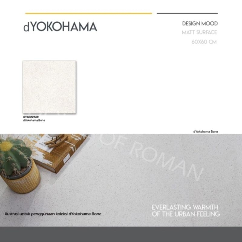 Jual Roman Granit 60x60 dYokohama Bone (Design Mood) / Granit Lantai ...