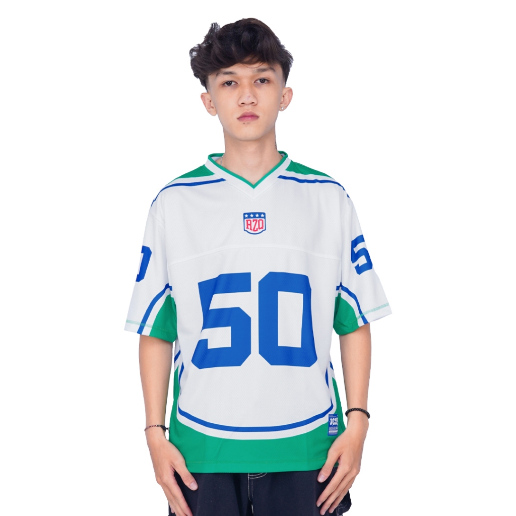 Jual RZQ / 50 / Number Series / Jersey / Streetwear / Oversize / Music ...