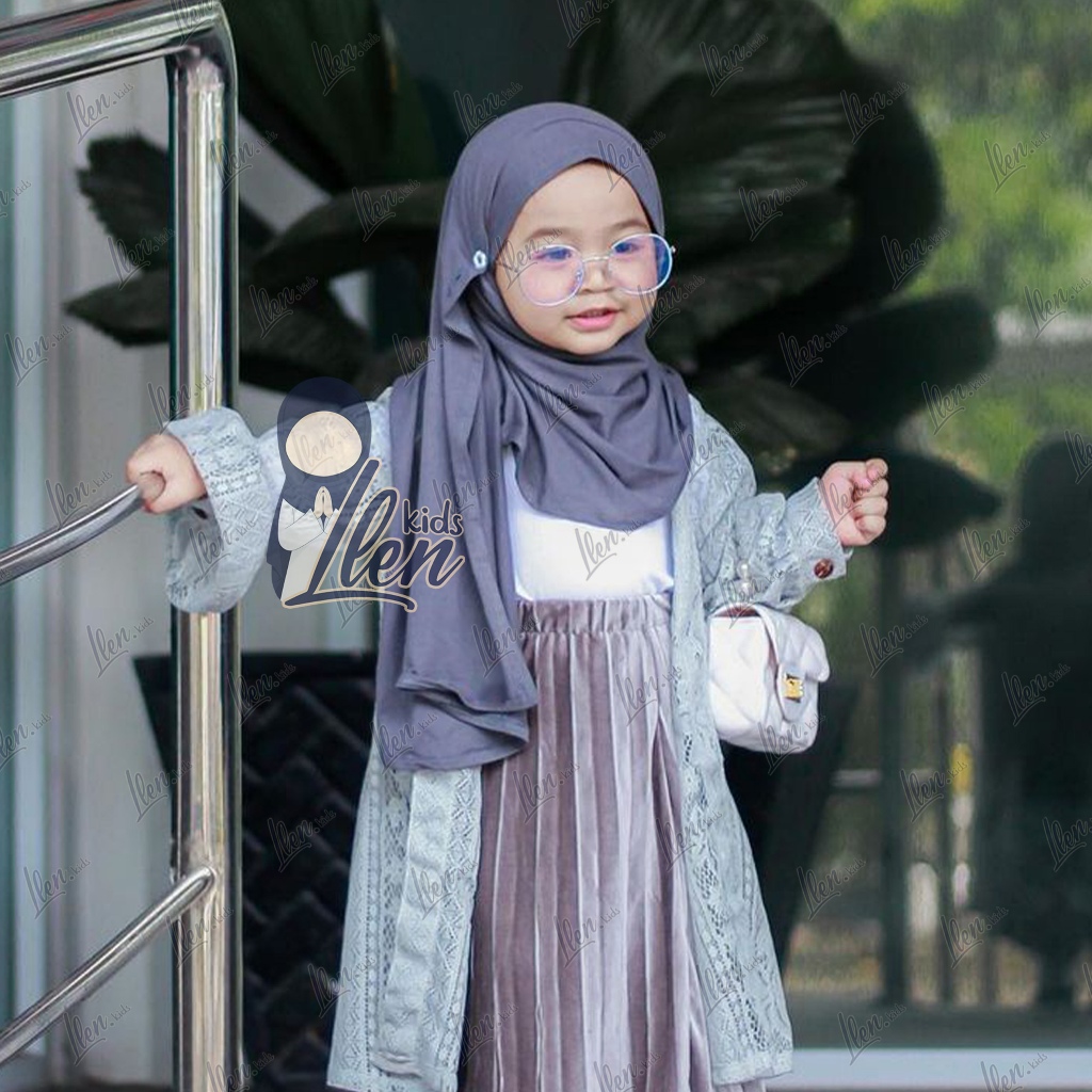 Jual LLen Kids - Pastan Anak Pashmina Instan Anak Jersey Kancing ...