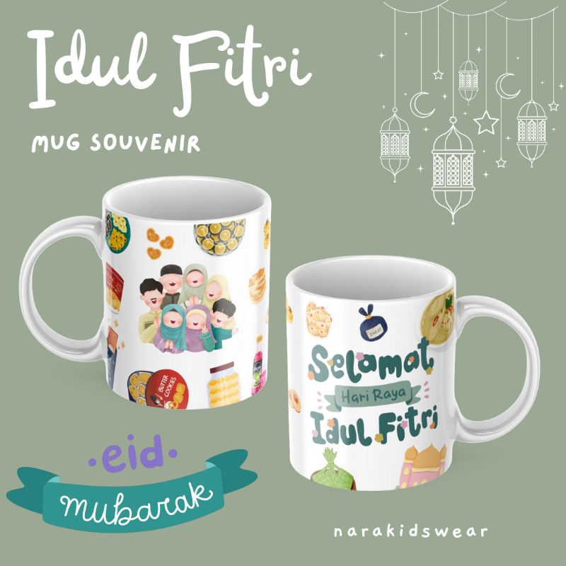 Jual Nara Ceramic - Idul Fitri Souvenir/ Mug Custom | Shopee Indonesia