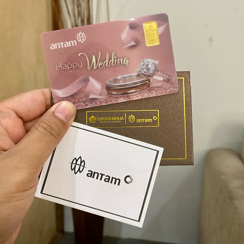 Jual Antam 1 gram seri gift Happy Wedding plus amplop exclusive FREE ...