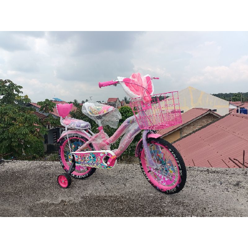 Jual Sepeda keranjang ring 16 inchi mrek unity (warna pink-ungu ...