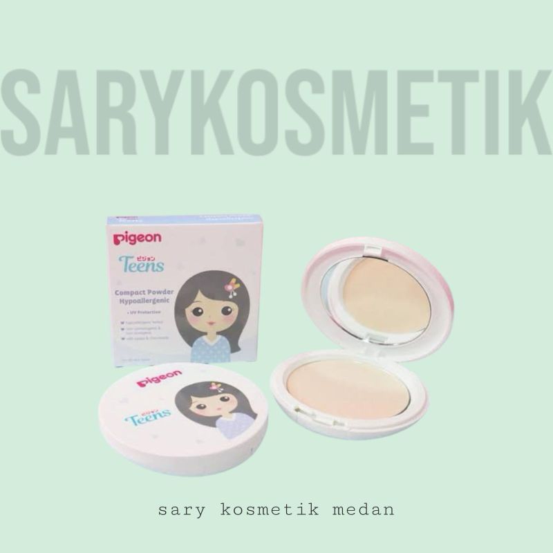 Jual PIGEON TEENS COMPACT POWDER + REFILL PINK NATURAL LOOK - BEDAK ...