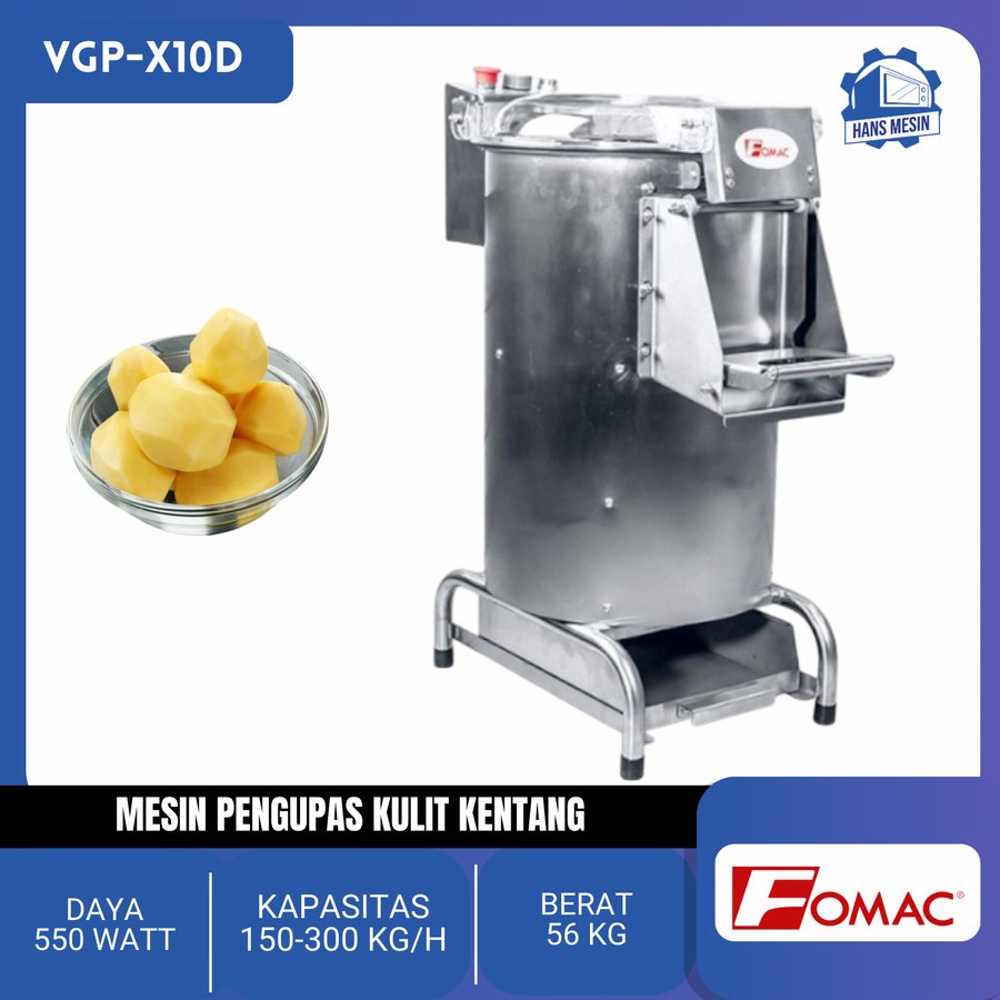 Jual MESIN PENGUPAS KULIT KENTANG VGP-X10D ( FOMAC ) | Shopee Indonesia