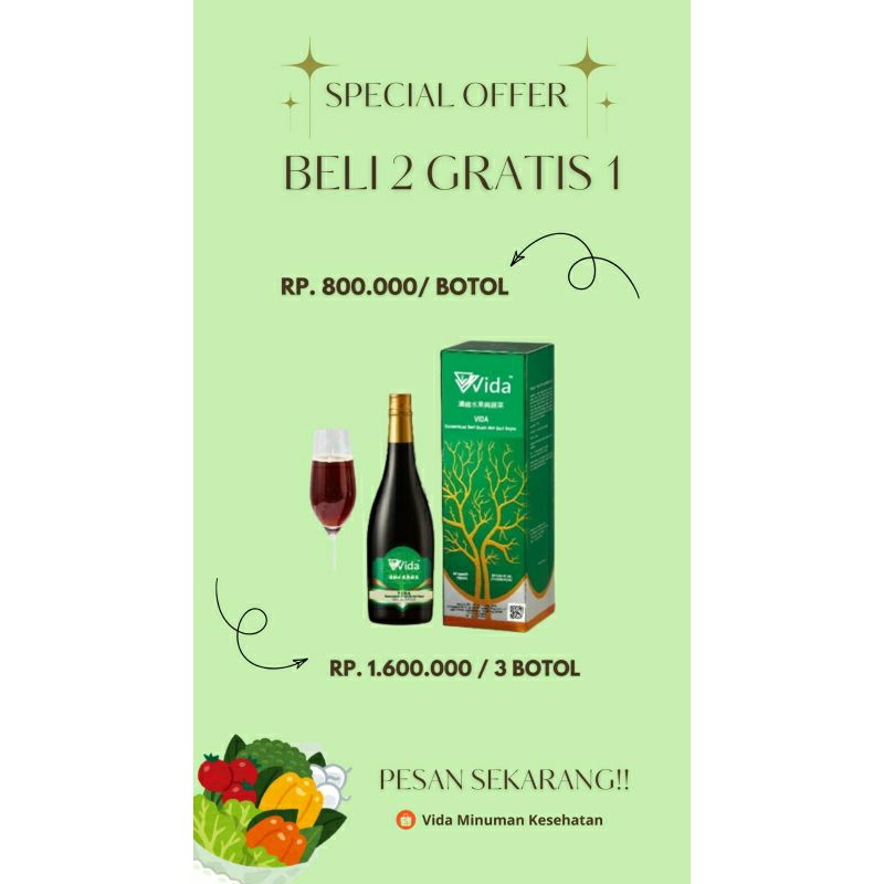 Jual Vida Juice | Minuman Konsentrat Sari Buah dan Sari sayur - 750ml ...