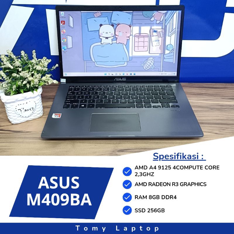 Jual LAPTOP BEKAS ASUS M409BA AMD A4-9125 AMD RADEON R3 RAM 8GB DDR4 ...