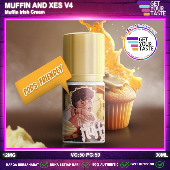 Jual Liquid YB Muffin and Xes V4 Irish Cream Pods Friendly 30ML by Reza ...