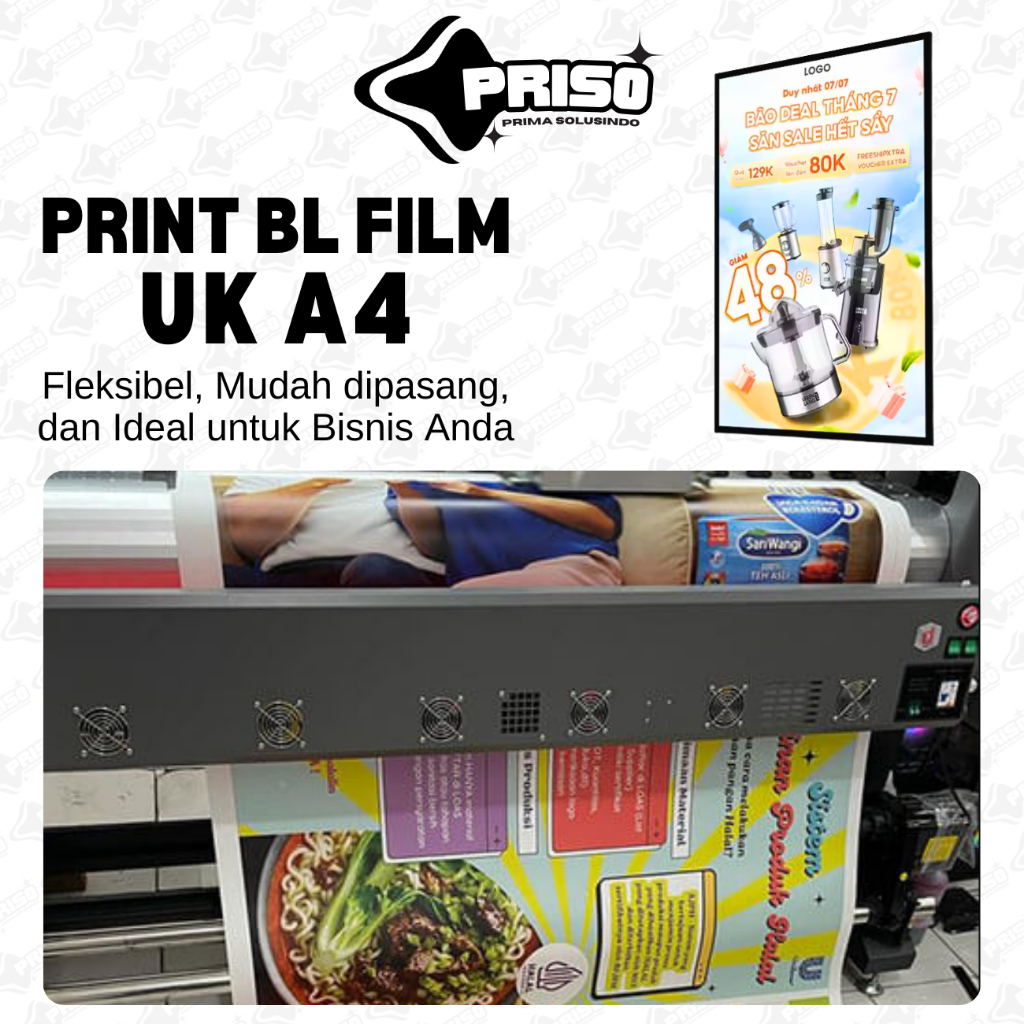 Jual Cetak Poster Banner A4 Media Duratrans Backlite Film | Shopee ...