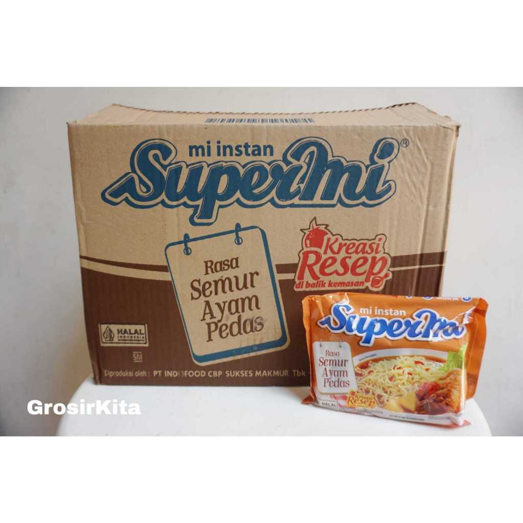 Jual Supermi Semur Ayam Pedas 1 Dus isi 40 Pcs | Shopee Indonesia