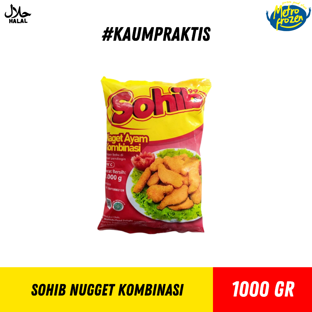 Jual SOHIB Nugget Kombinasi 1kg //naget kombinasi sohib kemasan besar ...