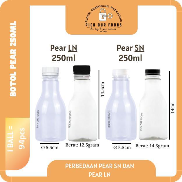 Jual Botol Plastik Pir 250ml / ALMOND 250 / CANTIK 350ML / BOTOL CABE ...