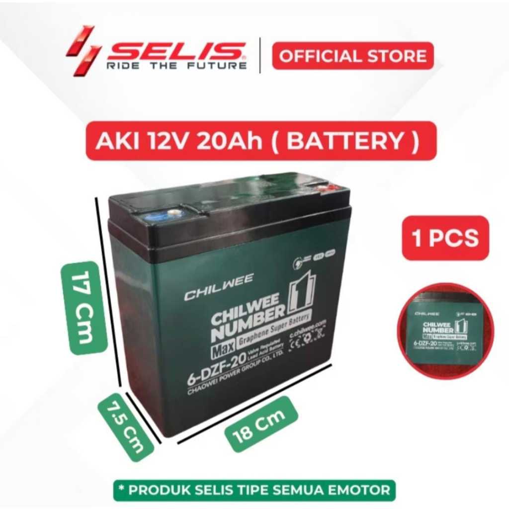 Jual SELIS - Aki Accu Baterai Sepeda Motor Listrik Universal (Battery) | Shopee Indonesia