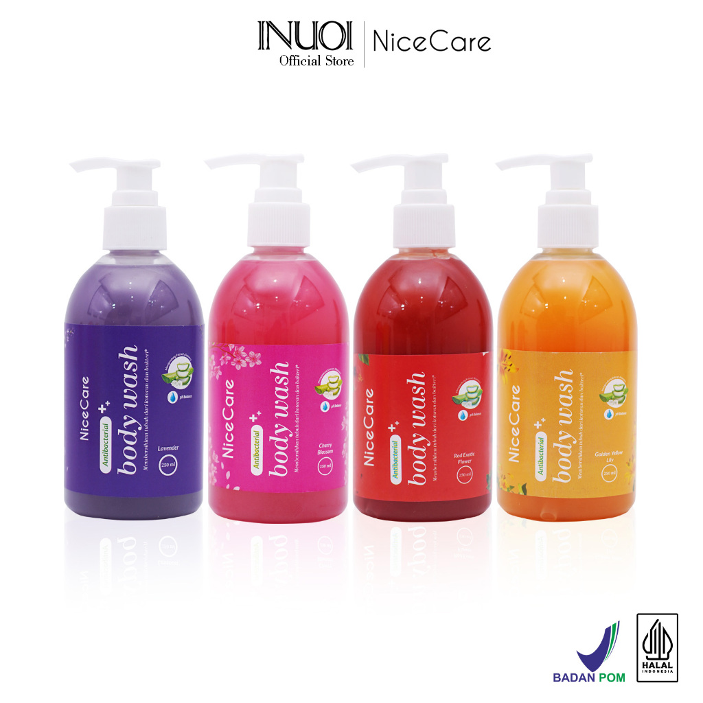 Jual NICE CARE Body Wash Pump 250 ML Sabun Mandi Cair Melembabkan Kulit ...