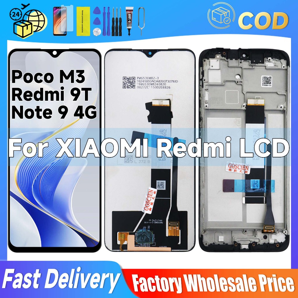 Jual Tools + Frame Original LCD XIAOMI Poco M3 / Redmi 9T / Note 9 4G ...