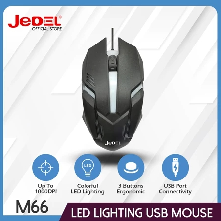 Jual USB LED Backlite Mouse JEDEL M66 | Shopee Indonesia