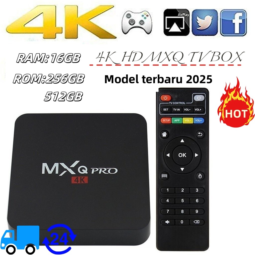 Jual Android Box 4K TV Box Terbaru 2025 - 16GB RAM + 256GB/512GB ROM ...