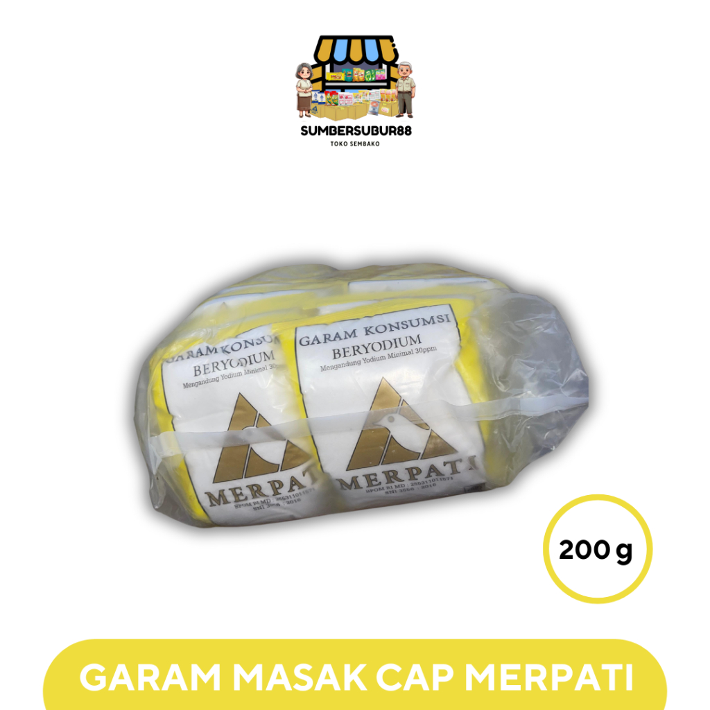 Jual MERPATI MAS Garam Masak (400g x 20 Bungkus | 200g x 40 Bungkus ...