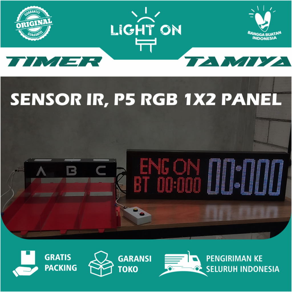 Jual LAP timer MINI 4WD / Tamiya sensor IR Display RGB | Shopee Indonesia