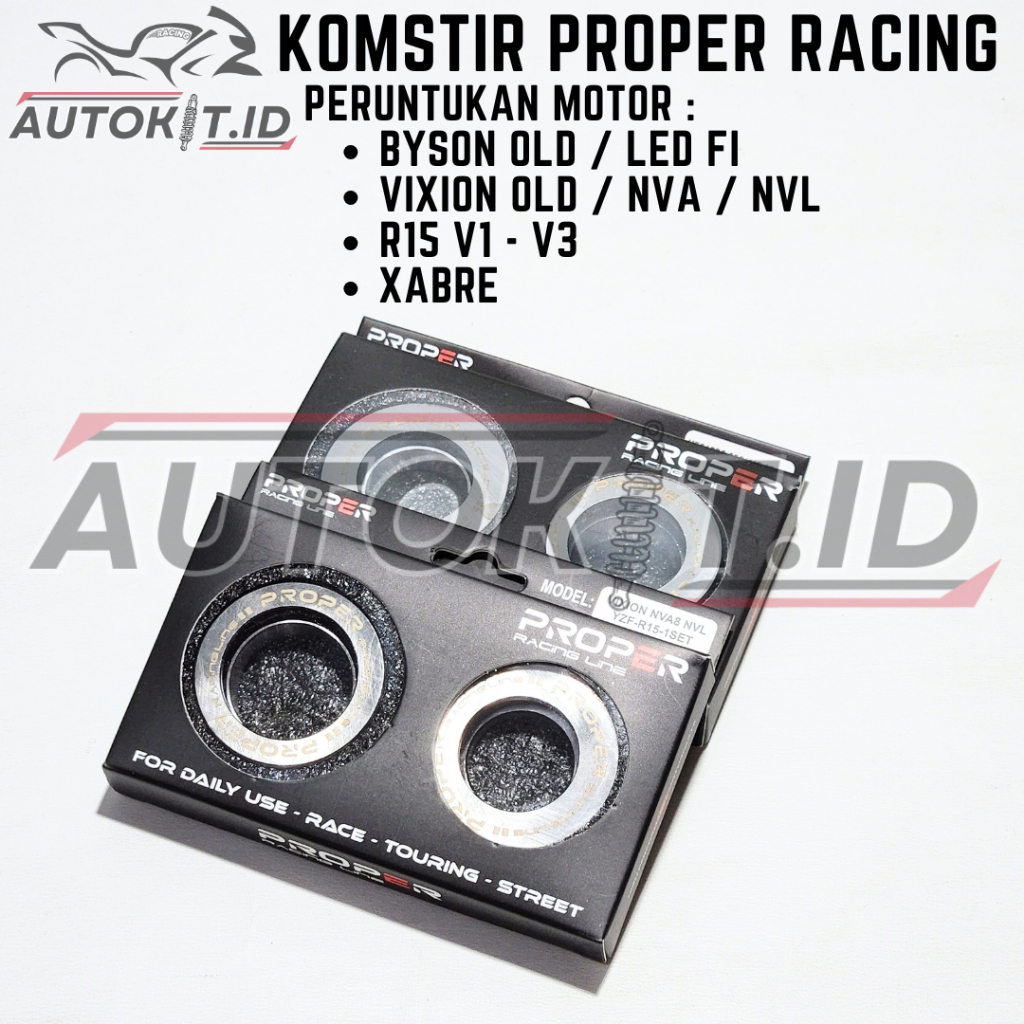 Jual KOMSTIR PROPER RACING UNTUK R15 V1 V2 V3, VIXION NVA NVL, XABRE ...