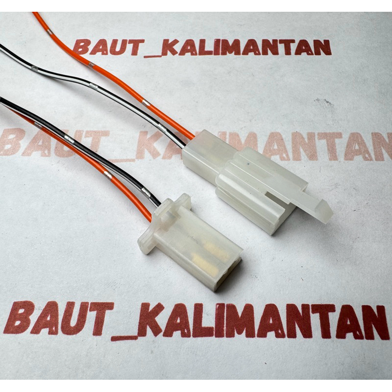 Jual SOCKET 2 PIN 1 SET SOKET KONEKTOR l2 PIN JANTAN BETINA KABEL ...