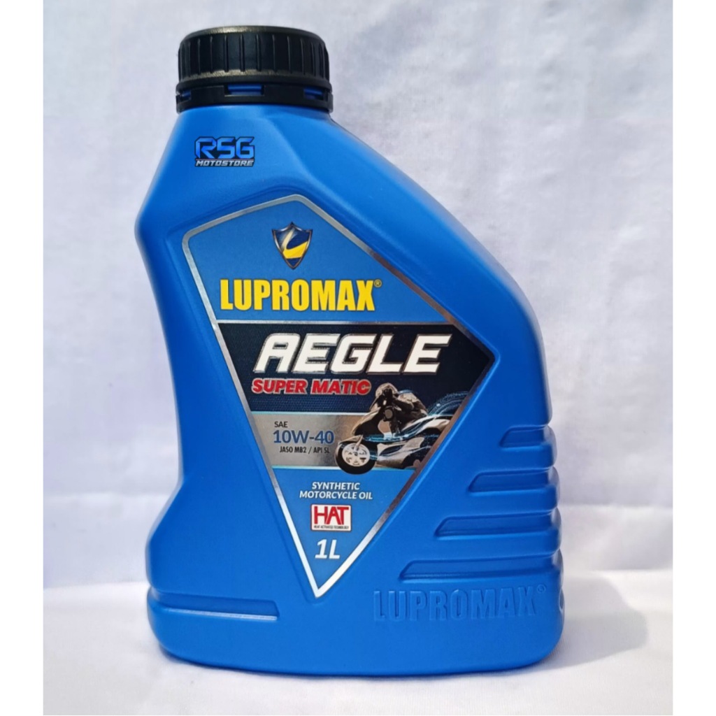 Jual OLI MOTOR LUPROMAX AEGLE SUPER MATIC SAE 10W 40 JASO MB2 API SL 1 LITER | Shopee Indonesia