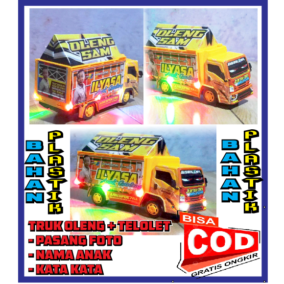 Jual MAINAN TRUK BASURI BAHAN PLASTIK BISA MUAT PASIR (BISA PASANG FOTO ...