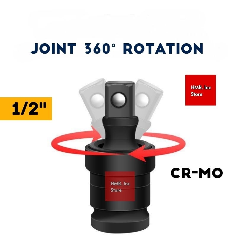 Jual Universal Joint 360 Rotation Drive 1/2", Adaptor Sambungan Mata ...