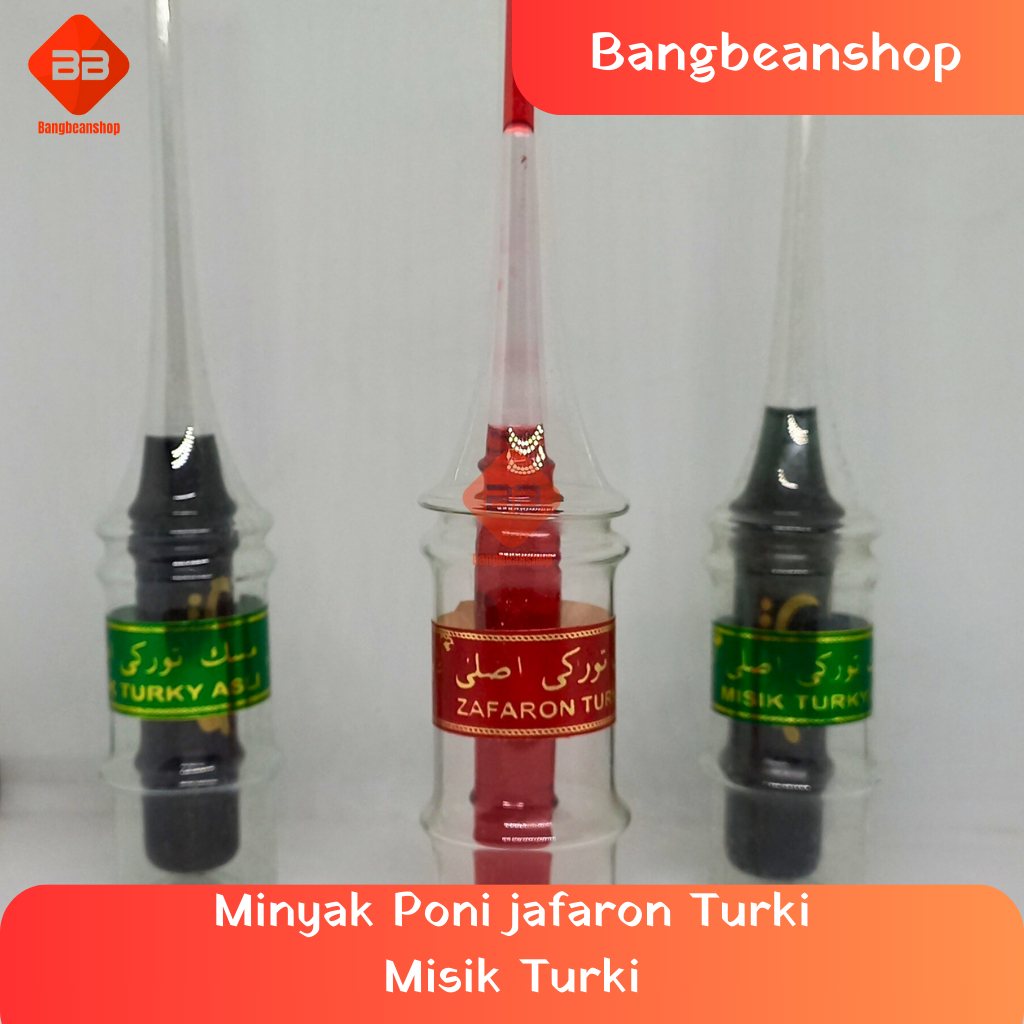 Jual Minyak Poni Jafaron Merah Misik Turky Asli Botol Kaca Rangkap Dua ...