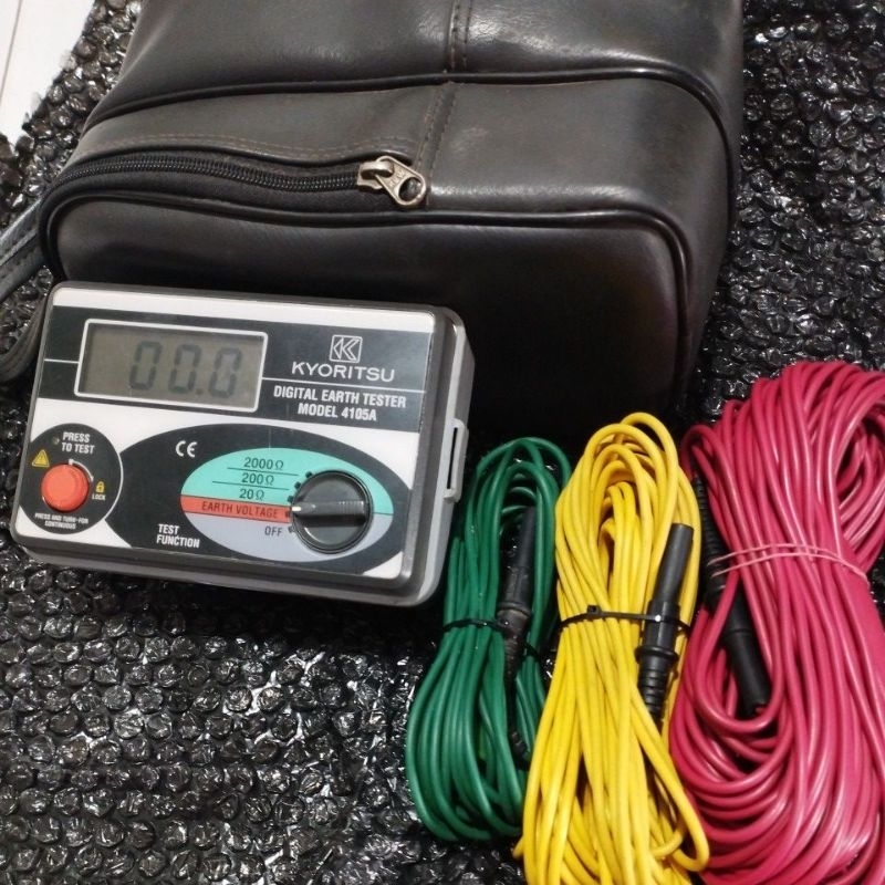 Jual Paket Murah Megger Grounding Tester Kyoritsu 4105A ( unit, kabel ...