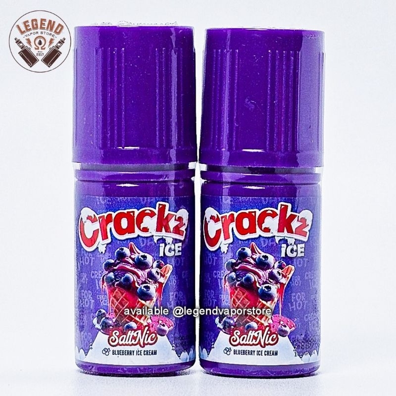 Jual SALT NIC - LIQUID CRACKZ ICE Blueberry Ice Cream 30ML 25MG ...