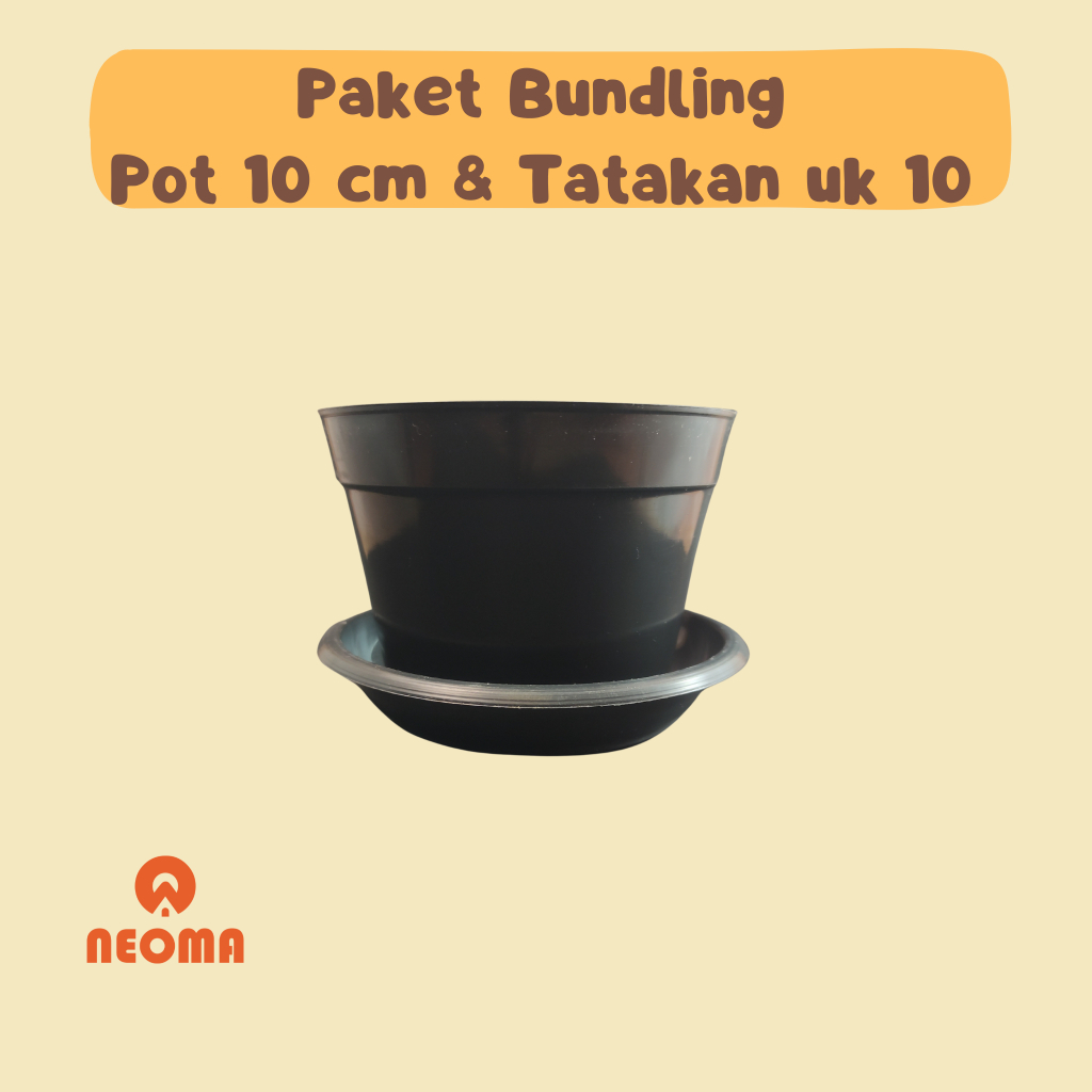 Jual Paket Bundling Pot 10 cm beserta Alas Pot atau Tatakan Pot ukuran ...