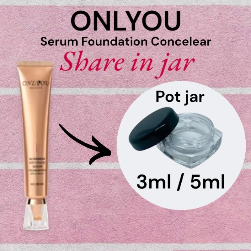 Jual ONLYOU Foundation concelear bb cream share in jar #Onlyou ...