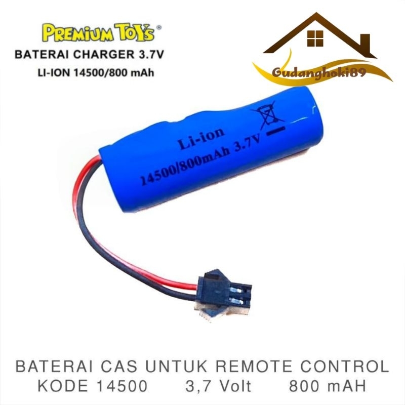 Jual Baterai Cas Charge Mobil Remote Control Ukuran AA Kode 14500 3,7 ...