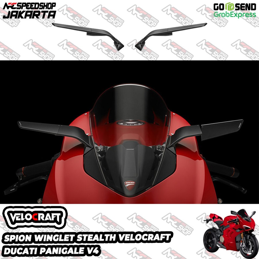 Jual Spion Model Winglet VELOCRAFT Rearview Mirrors Fairing Ducati ...