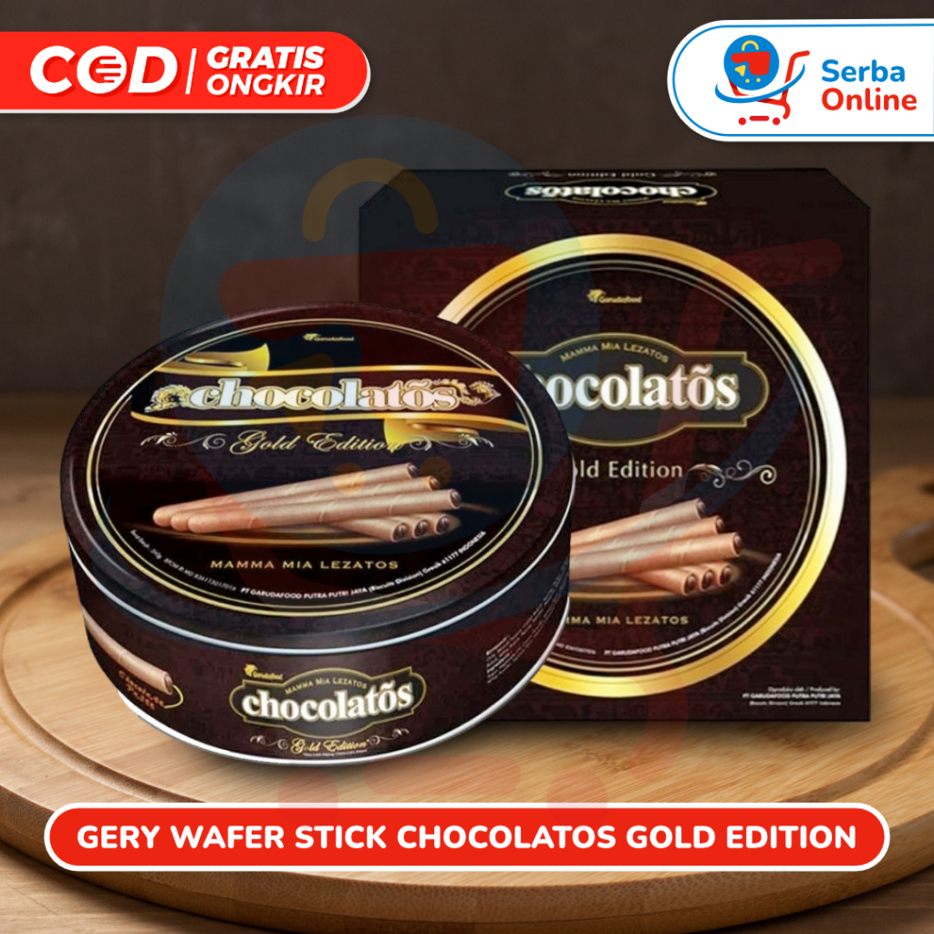 Jual STOK TERAKHIR!!! GERY WAFER STICK CHOCOLATOS GOLD EDITION KLG 190g & 350g | Shopee Indonesia