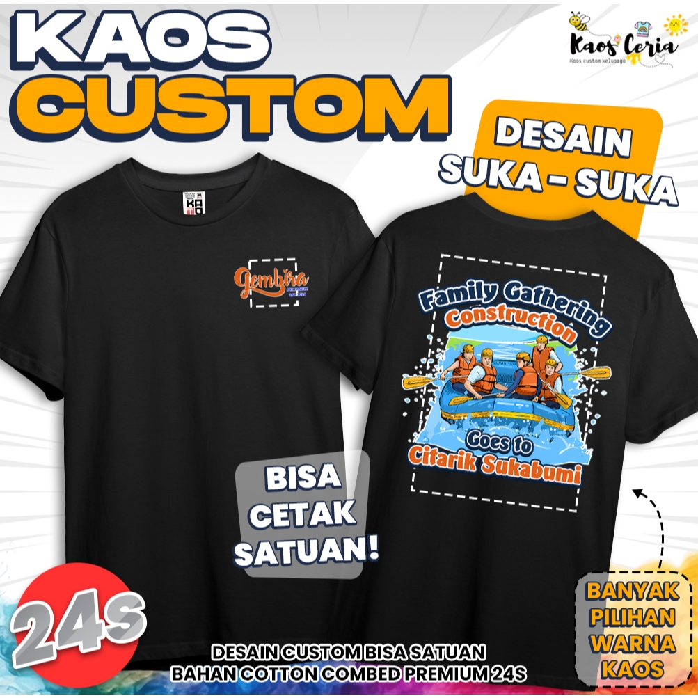 Jual KAOS SABLON CUSTOM / SABLON KAOS SATUAN / DESIGN BEBAS BISA FOTO ...