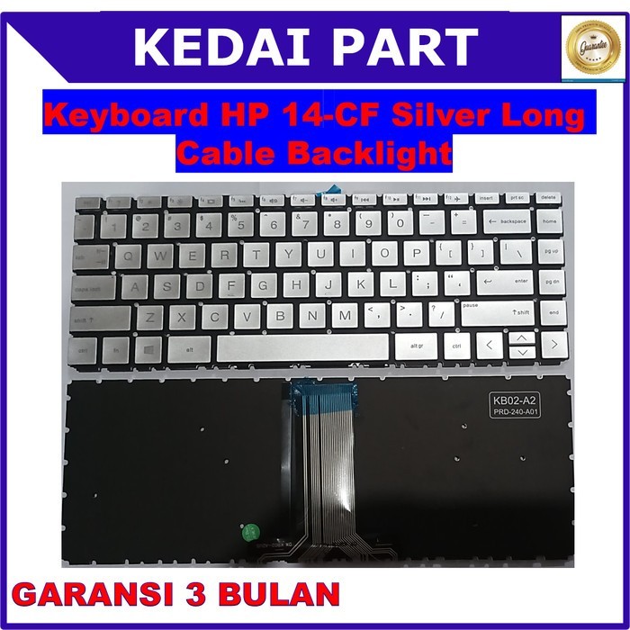 Jual Keyboard Hp 14S-CF 14-CF 14-BW 14-DH 14-DQ X360 14-DG Silver ...